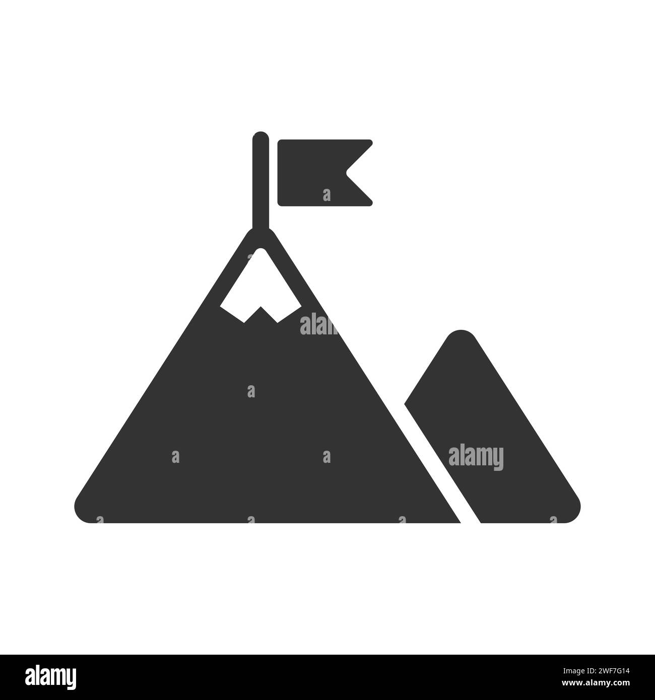 High motivation mountain summit Stock Vector Images - Alamy