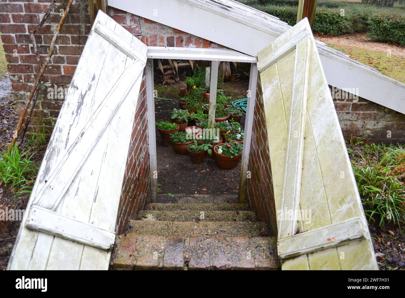 Underground Berm Greenhouse in the Spring Stock Photo - Alamy