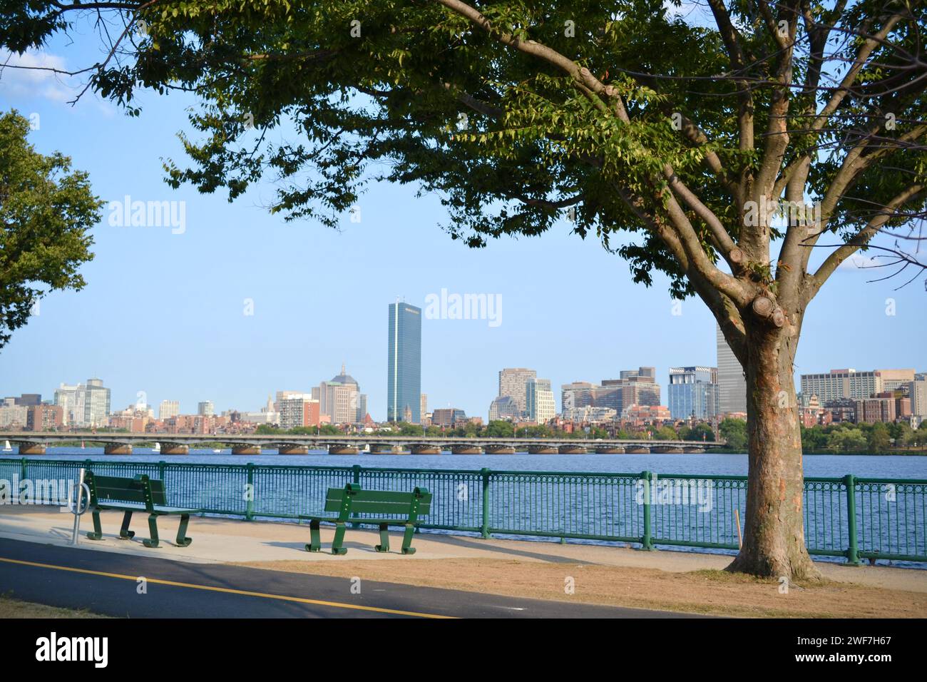 Daytime on the Boston River Walk Stock Photo - Alamy