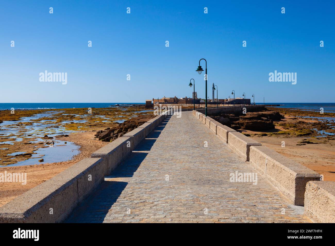 The fortress Castillo de Santa Catalina in Cadiz Stock Photo - Alamy