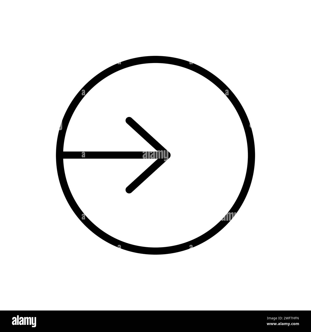 rounded arrow outline vector icon Stock Vector Image & Art - Alamy