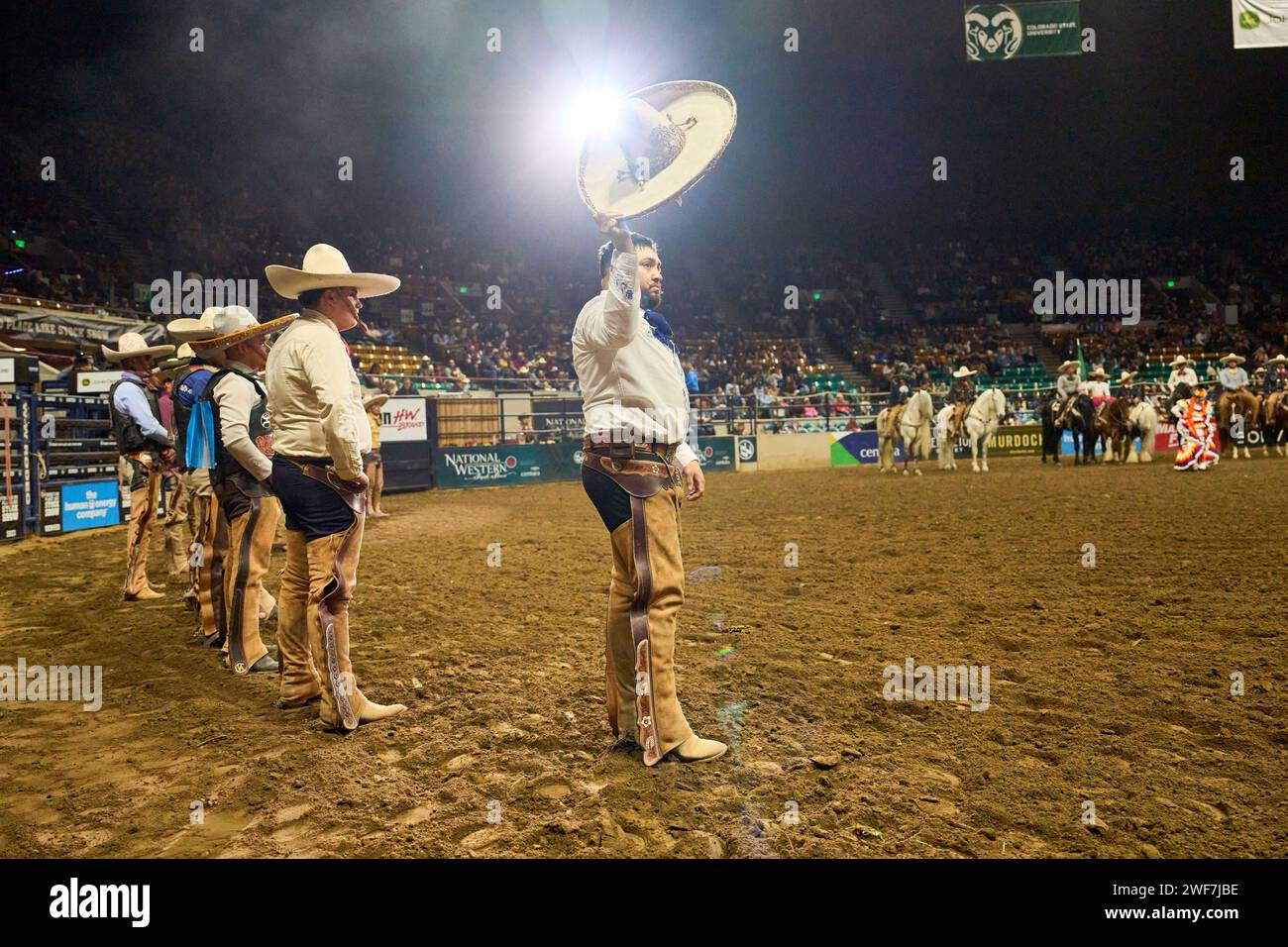 Mexican cowboys at rodeo event Stock Photo - Alamy