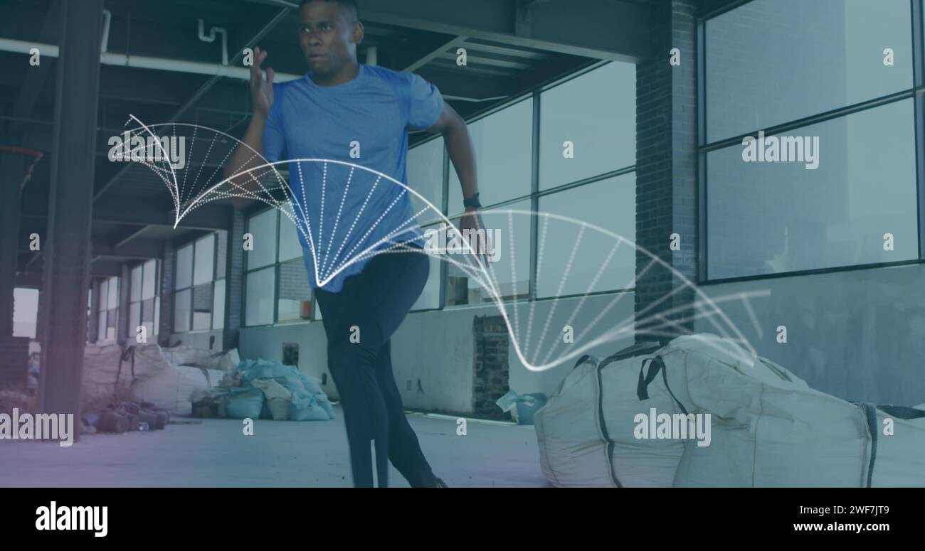 Animation spinning dna strand man hi-res stock photography and images ...