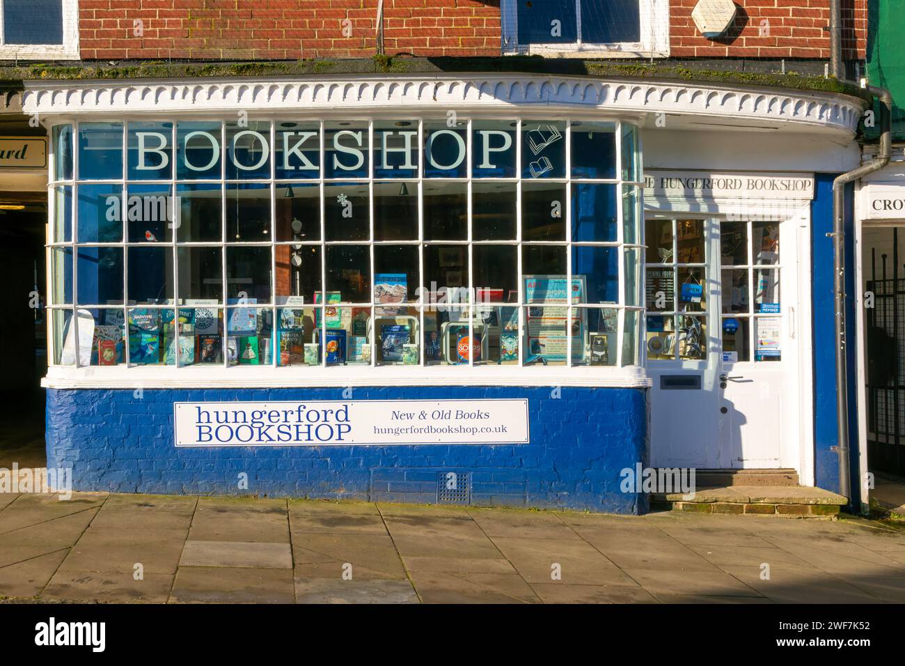 The Hungerford Bookshop, Hungerford, Berkshire, England, UK Stock Photo ...