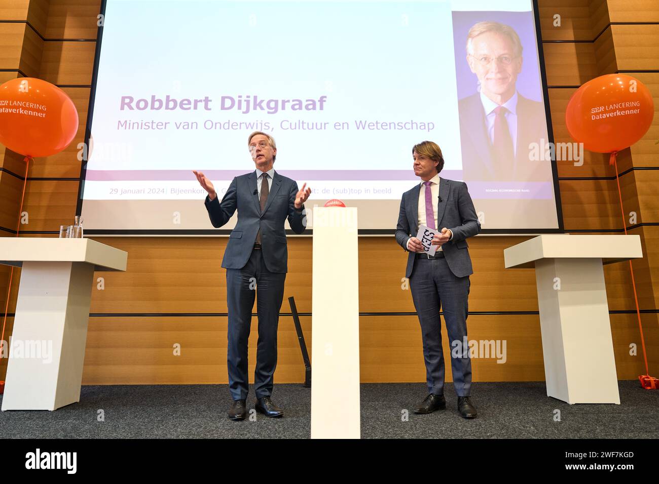 THE HAGUE - Outgoing Minister of Education, Culture and Science Robbert ...