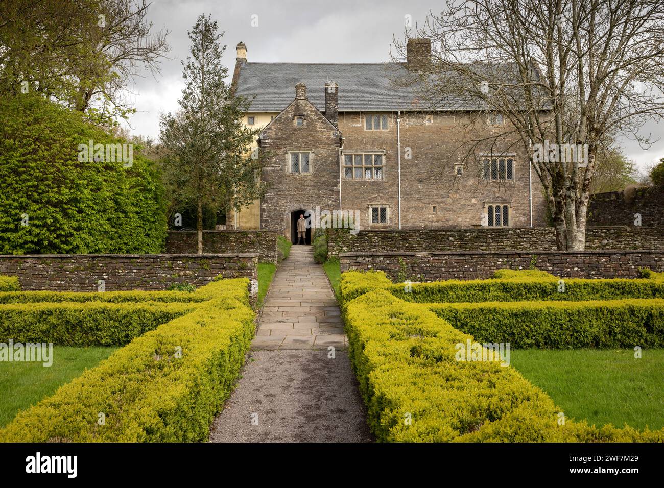 Wales, Glamorgan, Caerphilly, Nelson, Llancaicach Fawr Manor, Tudor ...