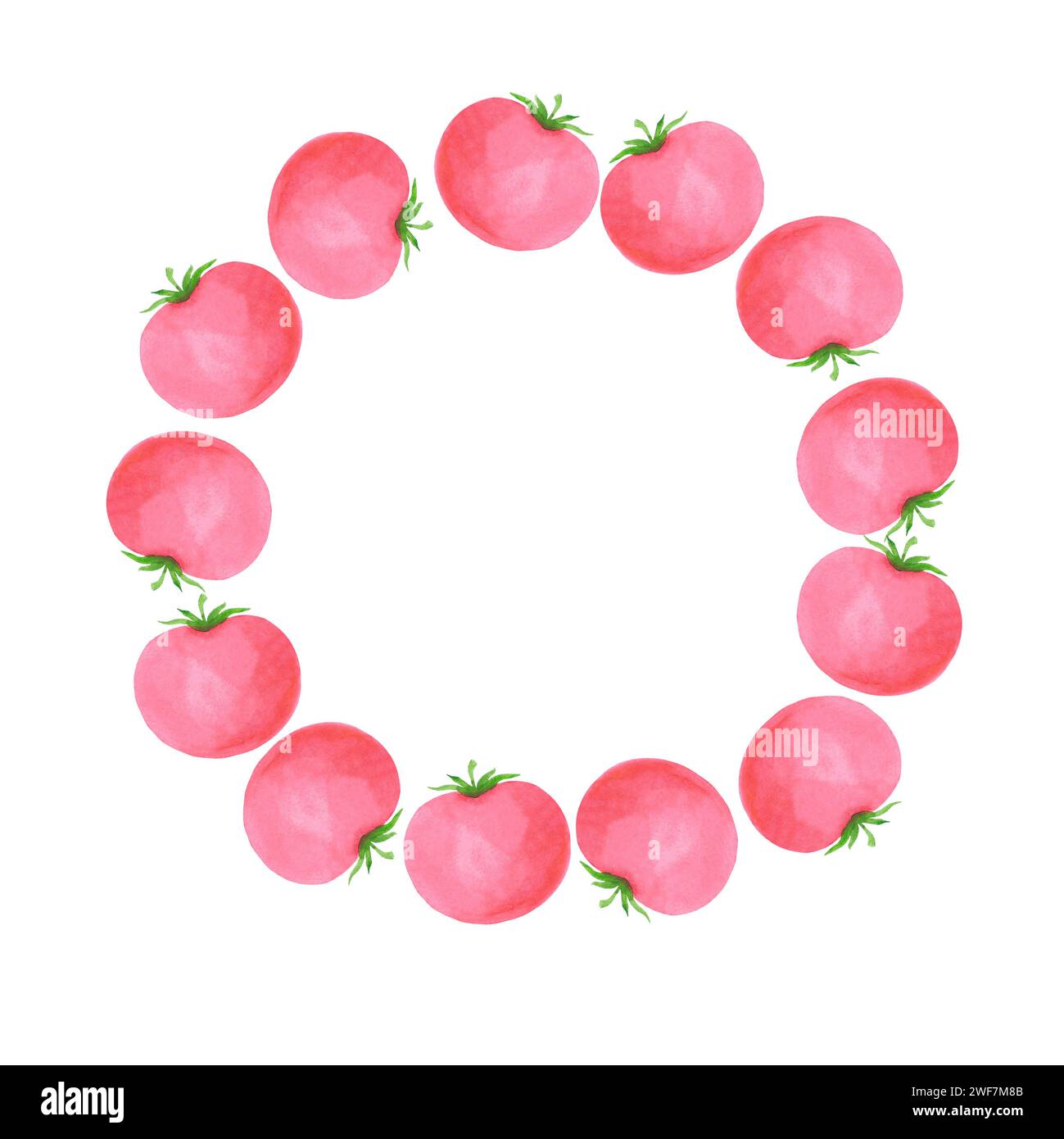 Border design fresh tomato illustration hi-res stock photography and ...