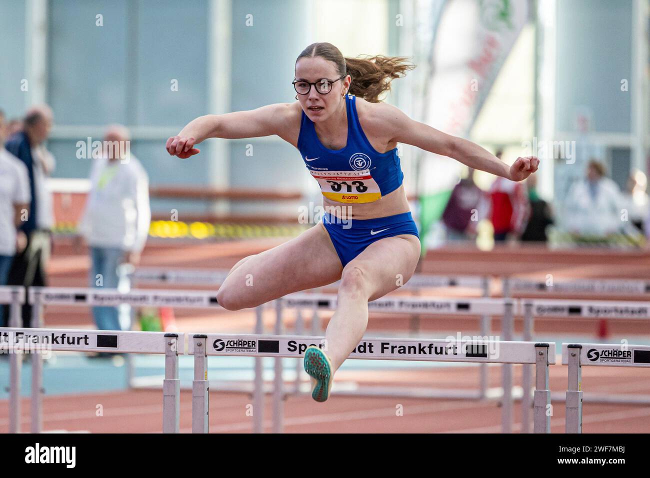 Frankfurt, Deutschland. 28th Jan, 2024. Louisa Grauel (TV Gelnhausen ...