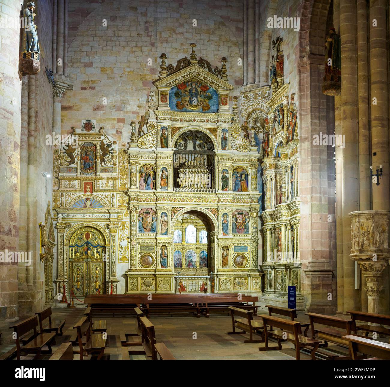 Altarpiece to Santa Librada. Sigüenza Cathedral. Guadalajara, Castilla ...