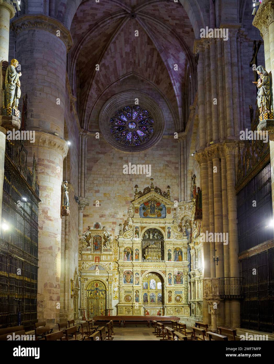 Altarpiece to Santa Librada. Sigüenza Cathedral. Guadalajara, Castilla ...