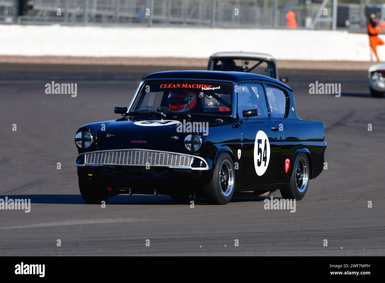Neil Wood, Ford Anglia 105E, HSCC Historic Touring Car Championship ...