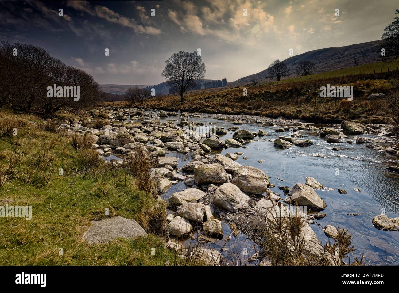 Rocky shallow stream in Snowdonia wales uk Stock Photo - Alamy