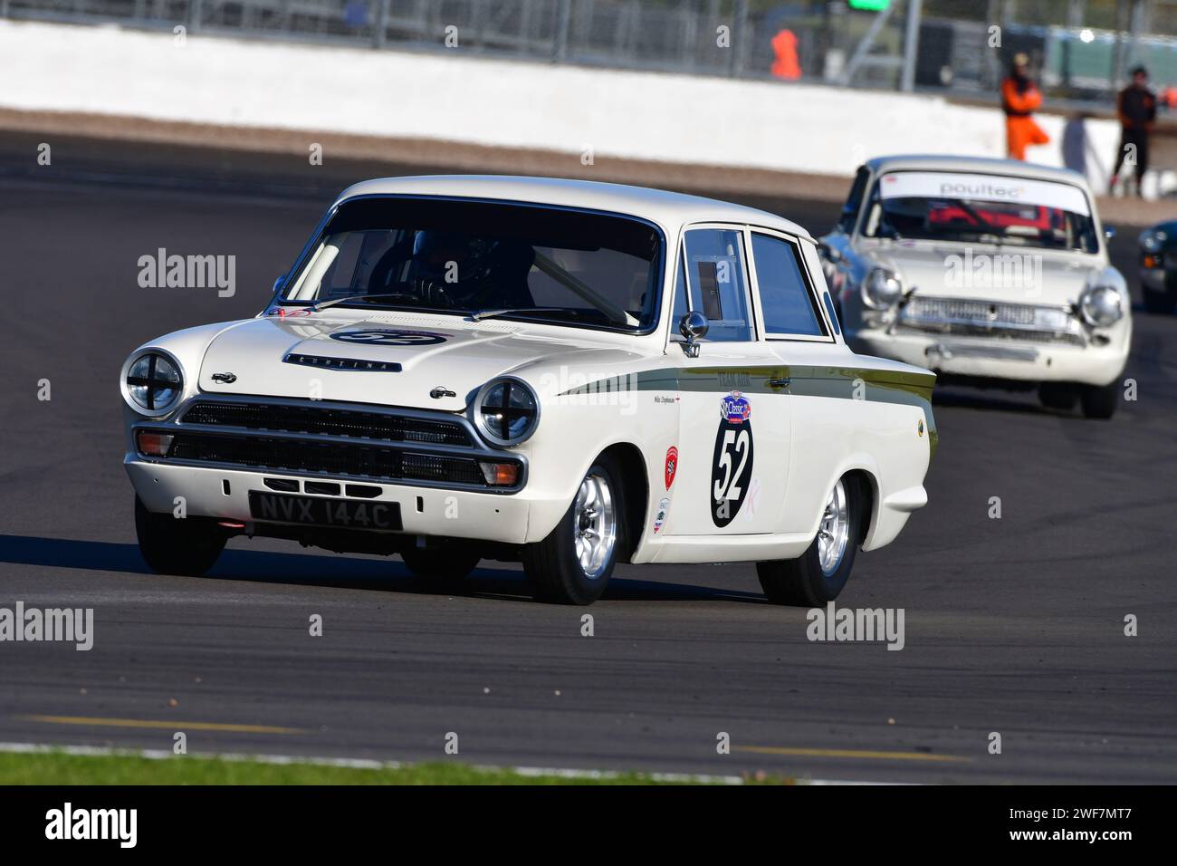 Mike Stephenson, Ford Lotus Cortina, HSCC Historic Touring Car ...