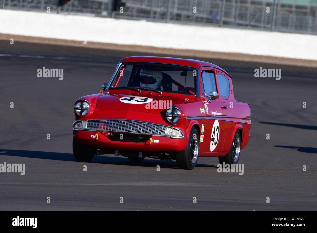 Eric Walker, Ford Anglia, HSCC Historic Touring Car Championship with ...