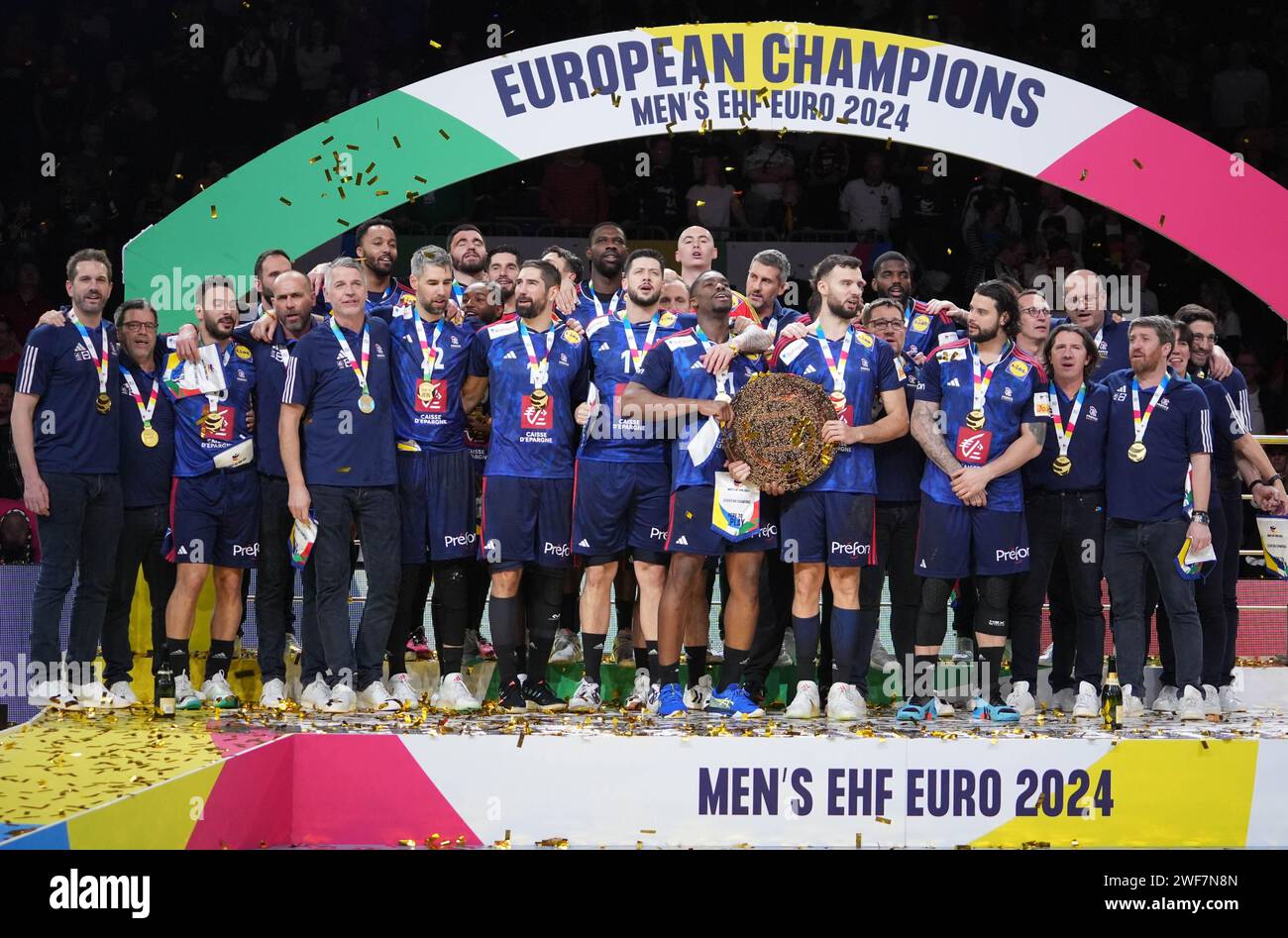 France players celebrate after winning the Men's EHF Euro 2024, Final ...