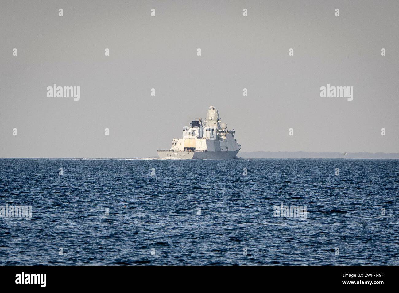 Korsoer, Denmark. 29th Jan, 2024. The Danish frigate Iver Huitfeldt ...