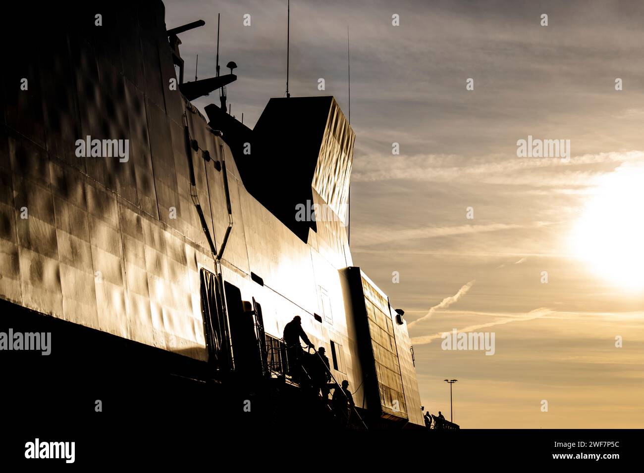 Korsoer, Denmark. 29th Jan, 2024. The Danish frigate Iver Huitfeldt ...