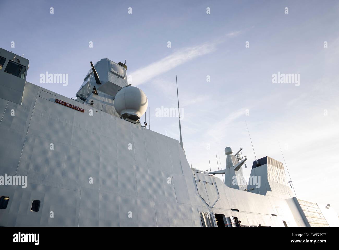 Korsoer, Denmark. 29th Jan, 2024. The Danish frigate Iver Huitfeldt ...