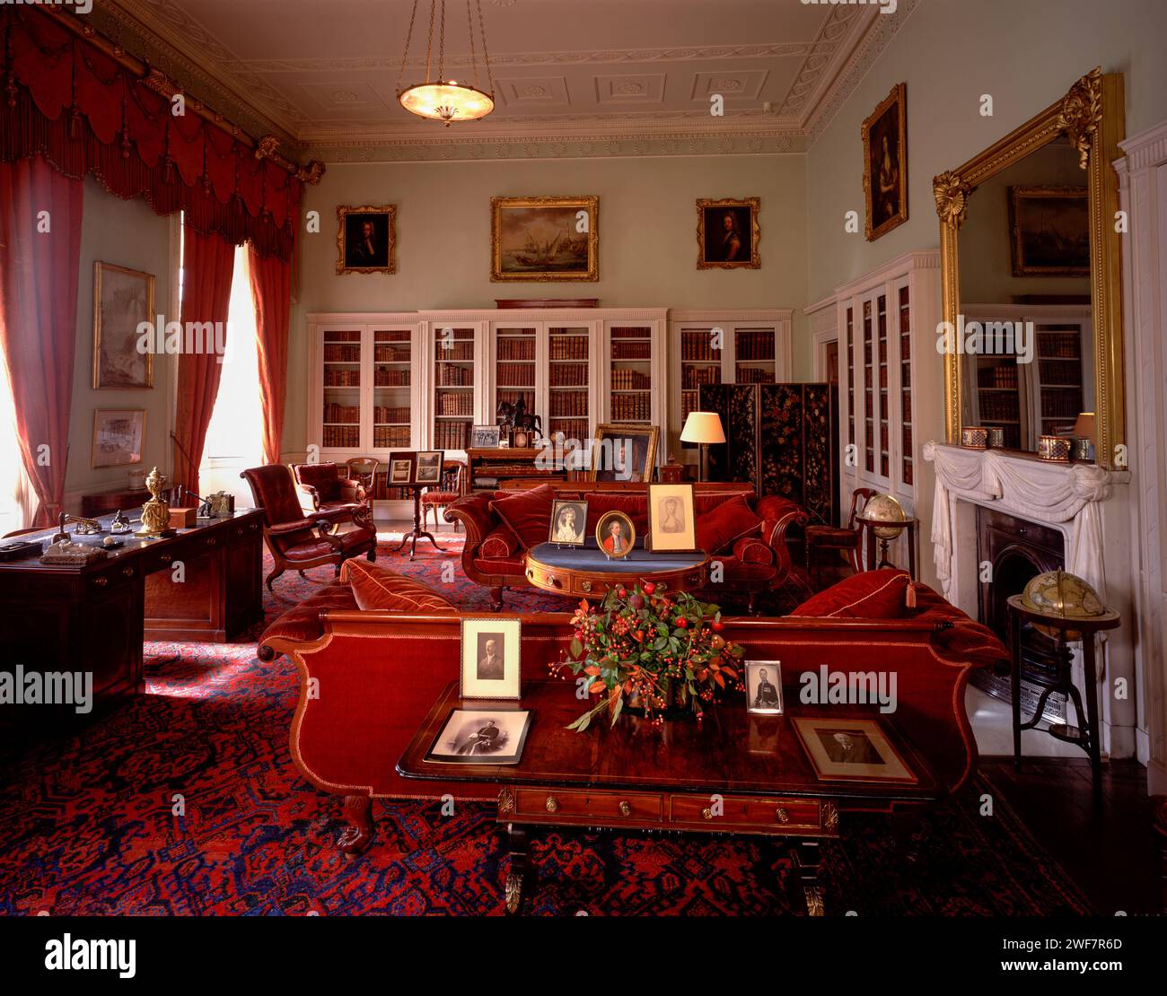 Interior of Castle Coole, County Fermanagh, Northern Ireland Stock ...