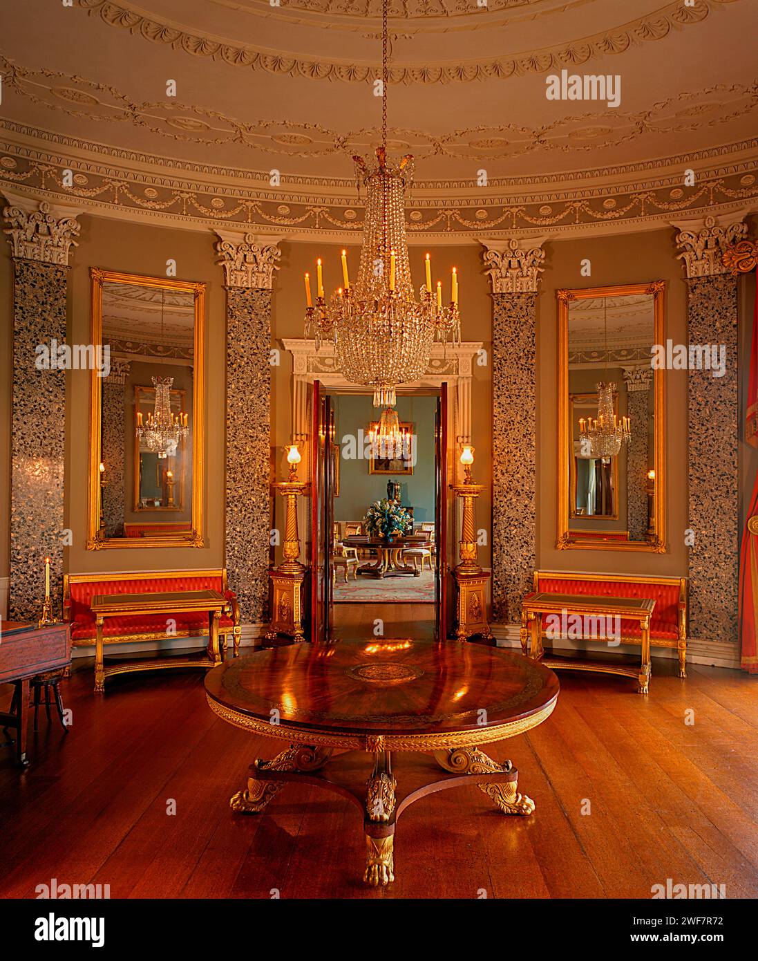 Interior of Castle Coole, County Fermanagh, Northern Ireland Stock ...