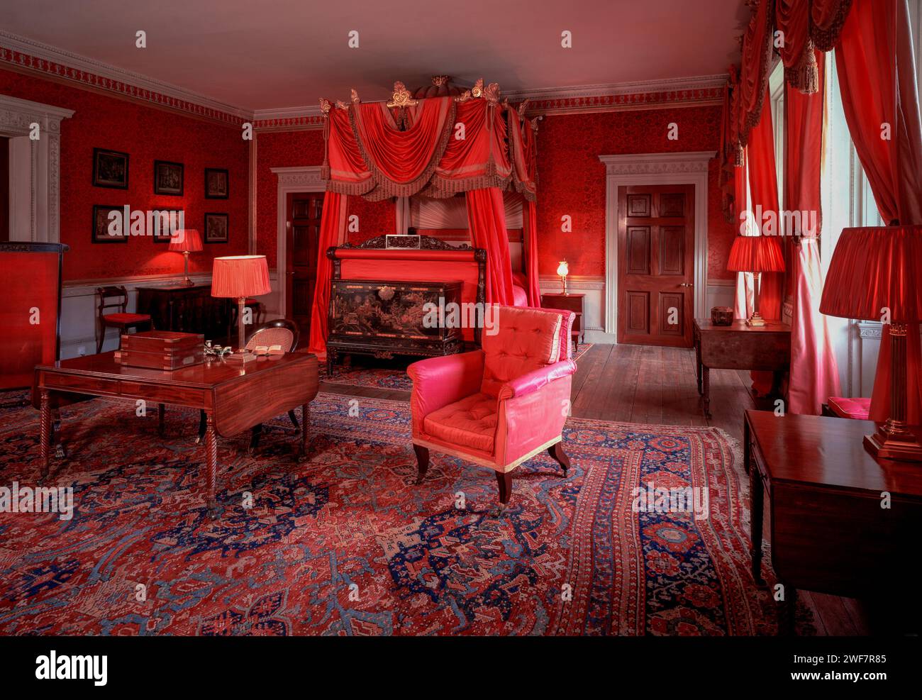 Interior of Castle Coole, County Fermanagh, Northern Ireland Stock ...
