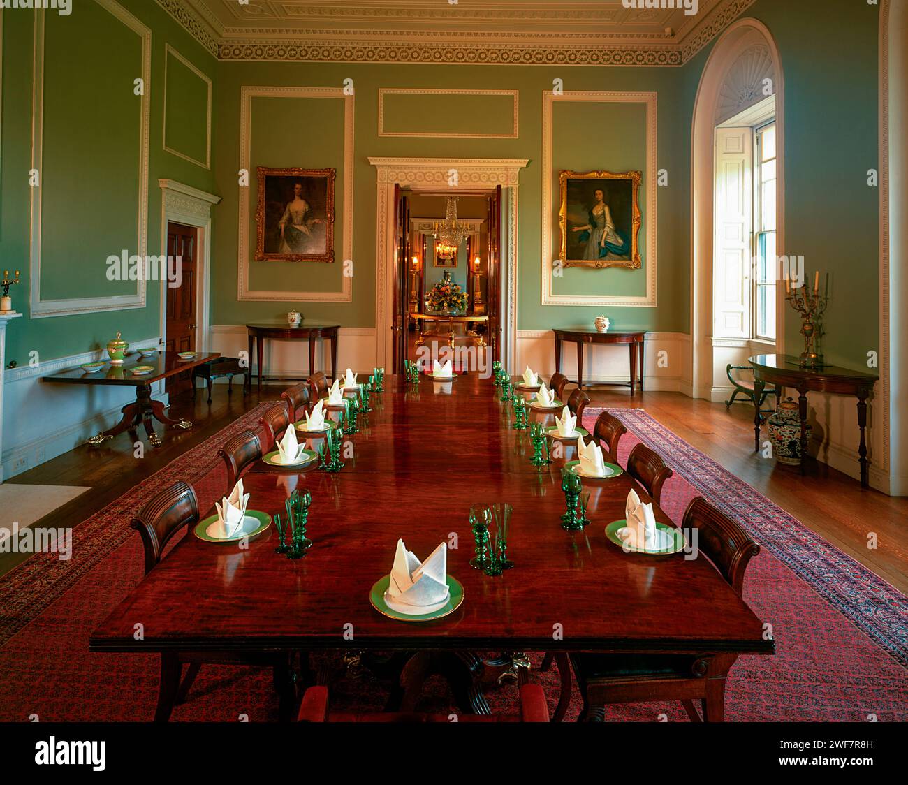 Interior of Castle Coole, County Fermanagh, Northern Ireland Stock ...