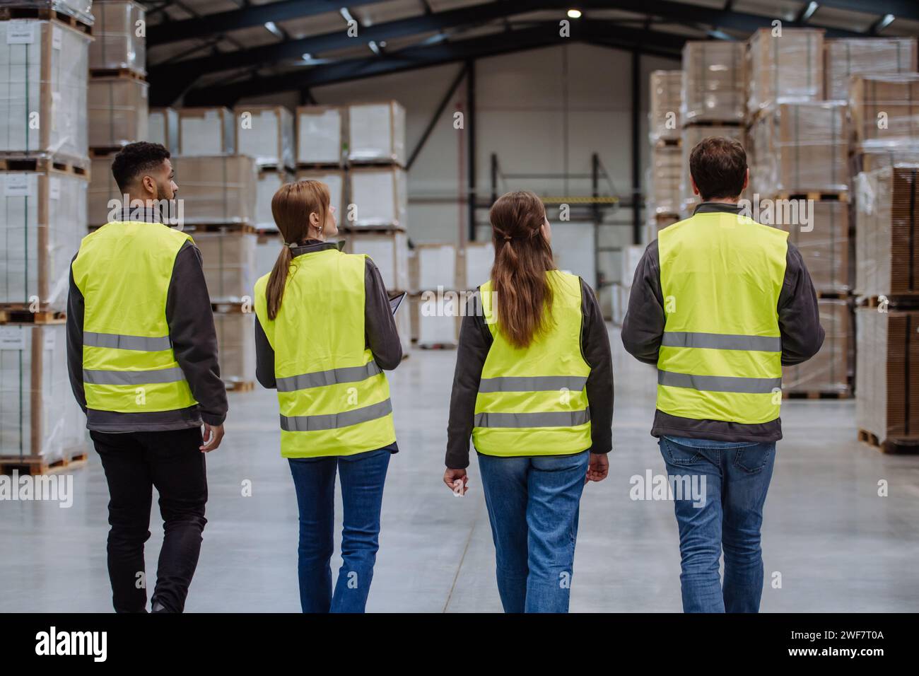 Warehouse workers manager walking hi-res stock photography and images ...