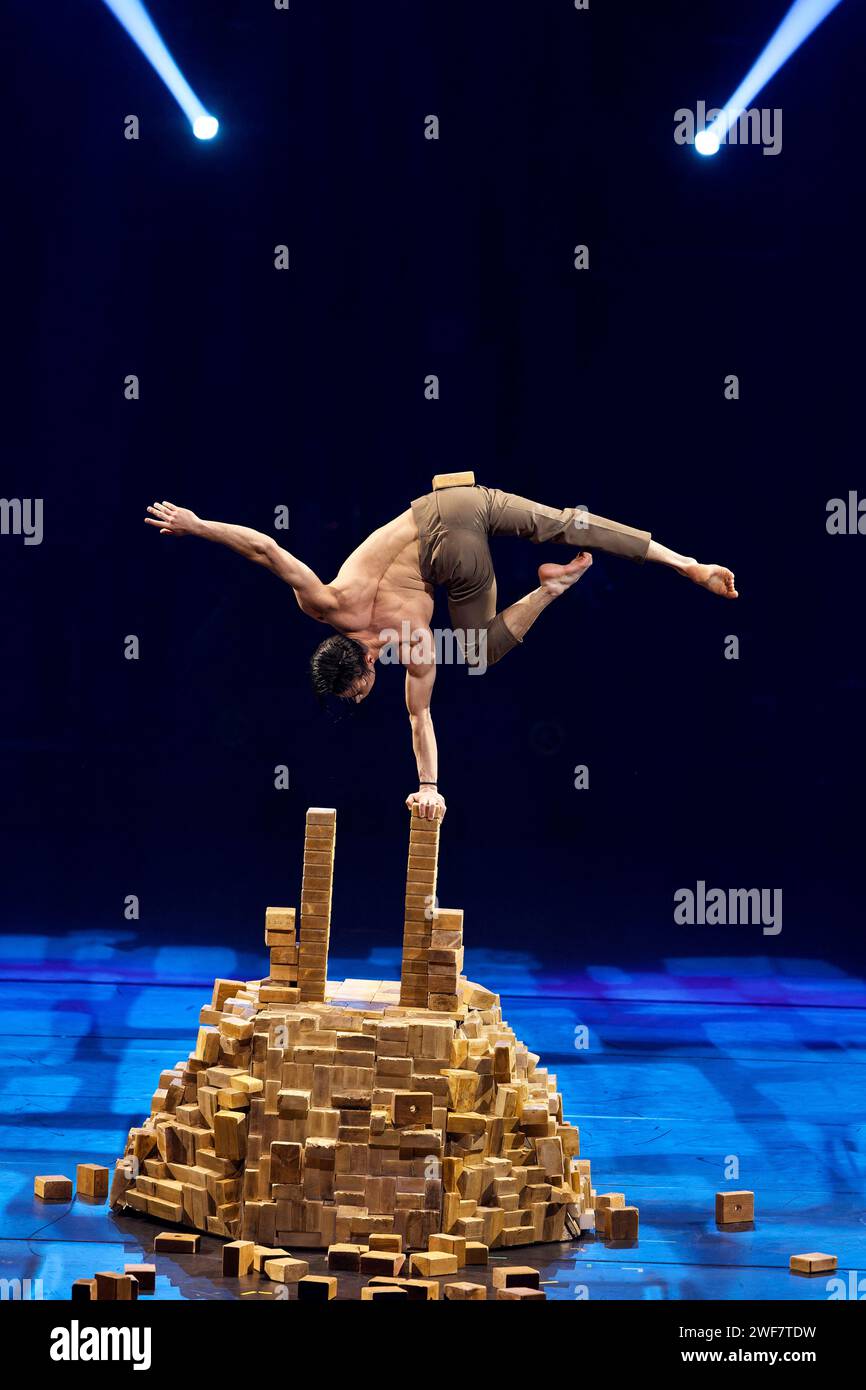 Mukhamadi Sharifzoda, handstand, Tajikistan, competing during the 43rd ...