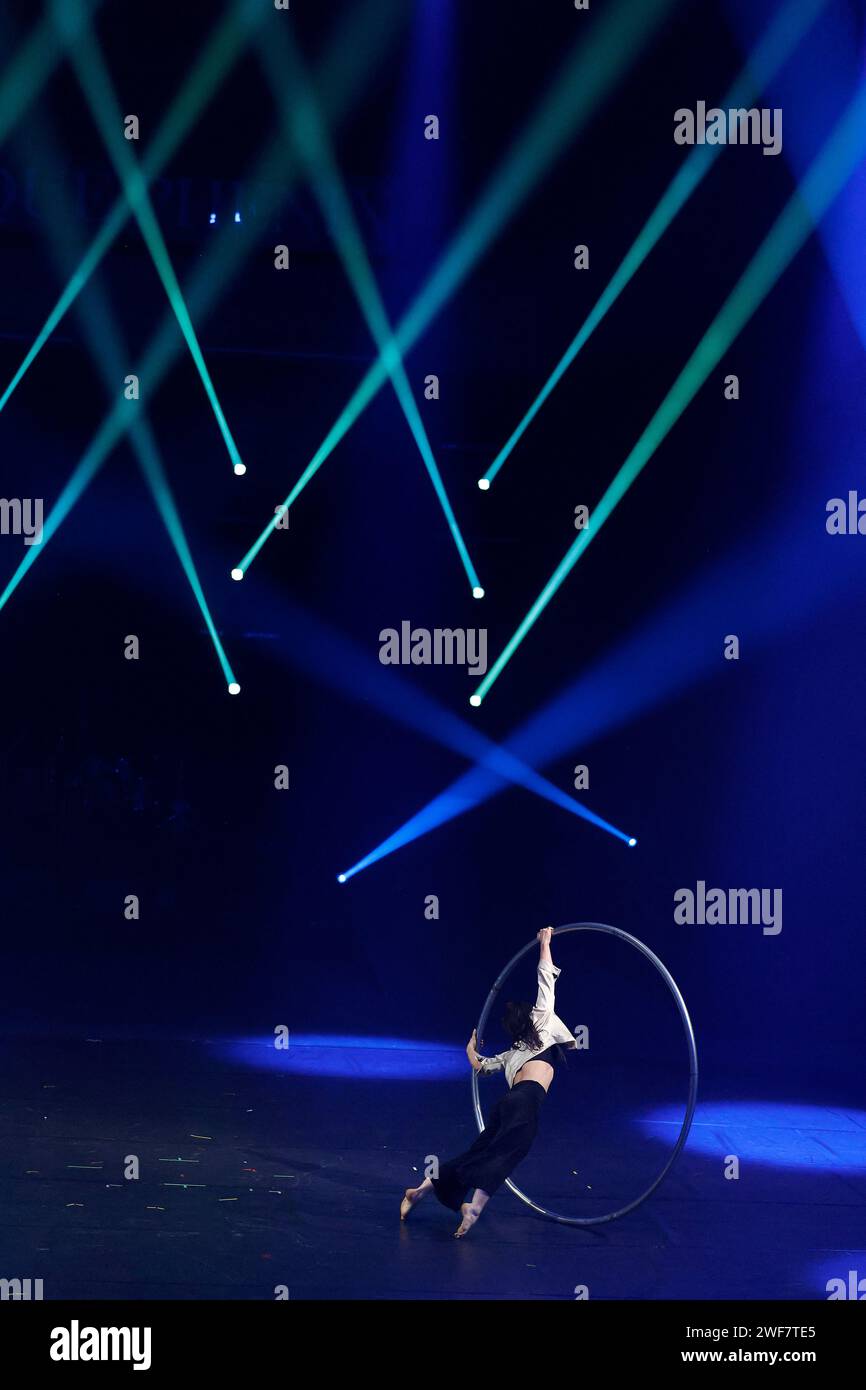 Marica Marinoni, cyr wheel, Italy, competing during the 43rd 'Festival ...