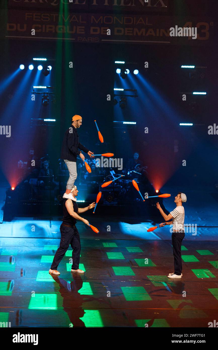 Cie Les Objets Volants, juggling, France, competing during the 43rd ...