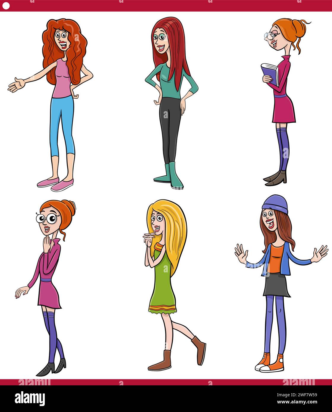 Blond hair cartoon characters girl hi-res stock photography and images ...