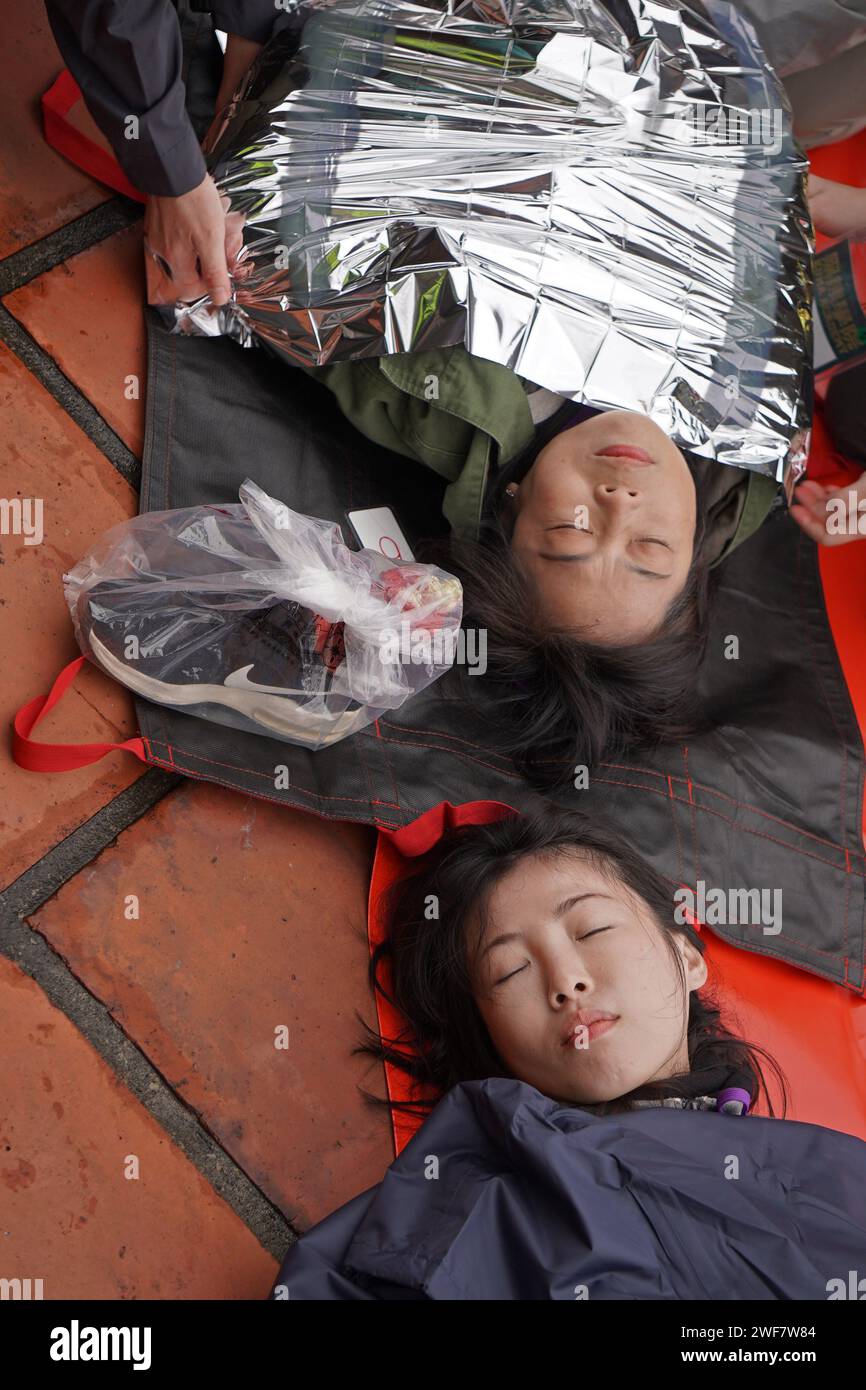 © Mandi Heshmati/MAXPPP - Taipei 27/01/2024 A Taiwan, l organisation de ...