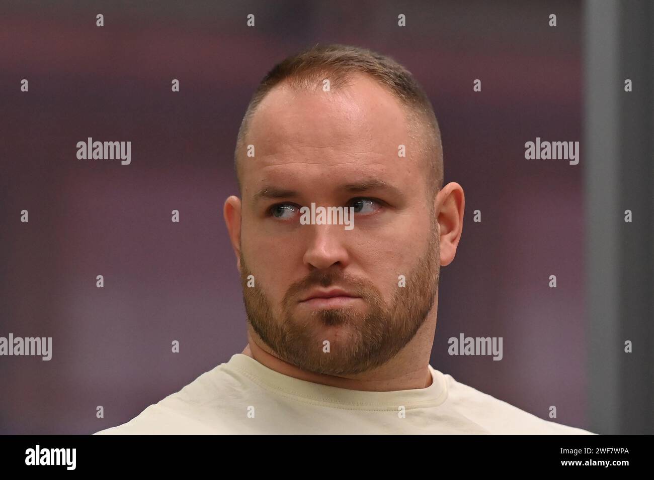 European indoor vice-champion in the shot put Tomas Stanek attends a ...