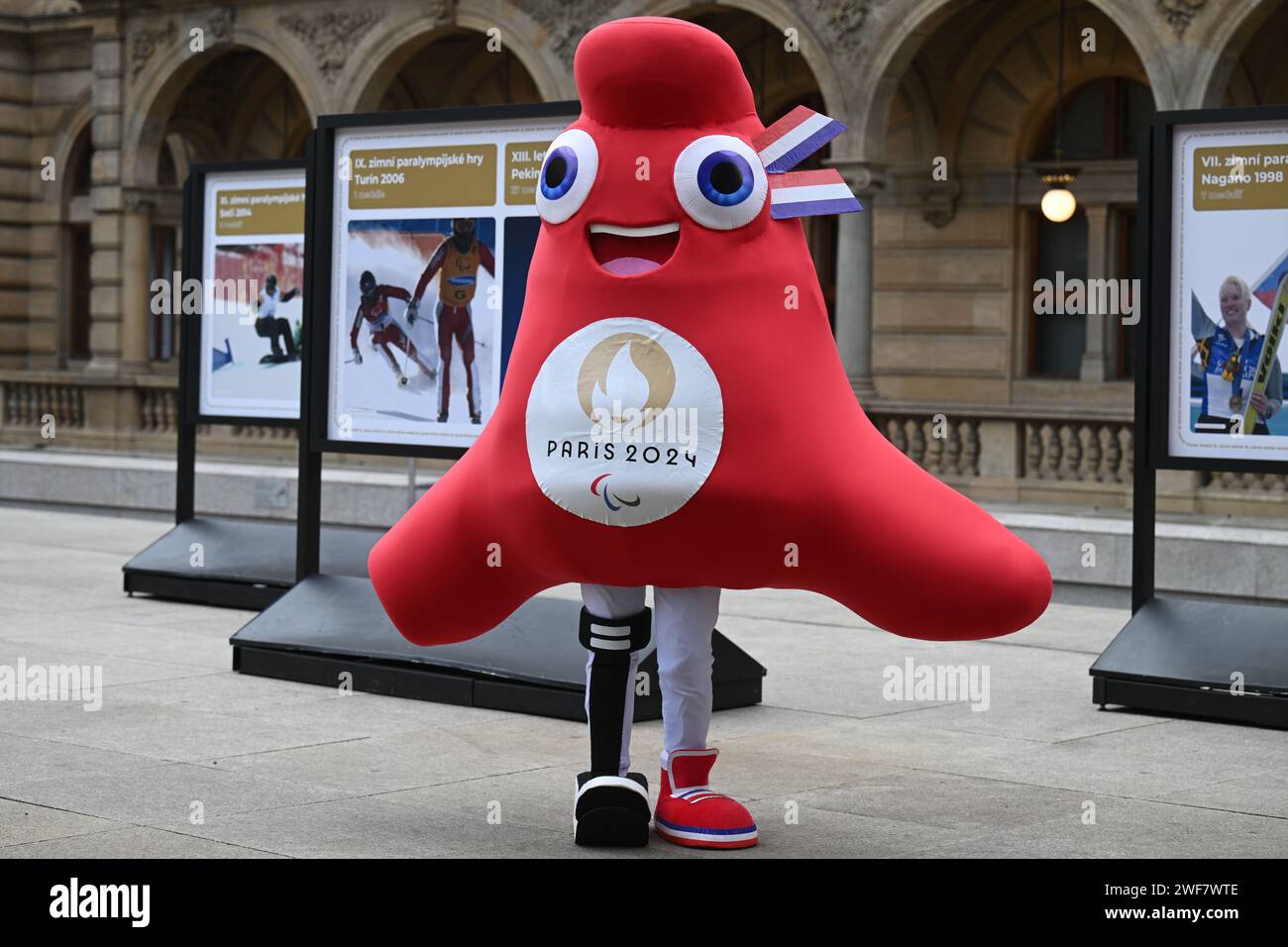 Prague, Czech Republic. 26th Jan, 2024. Opening of the exhibition on ...