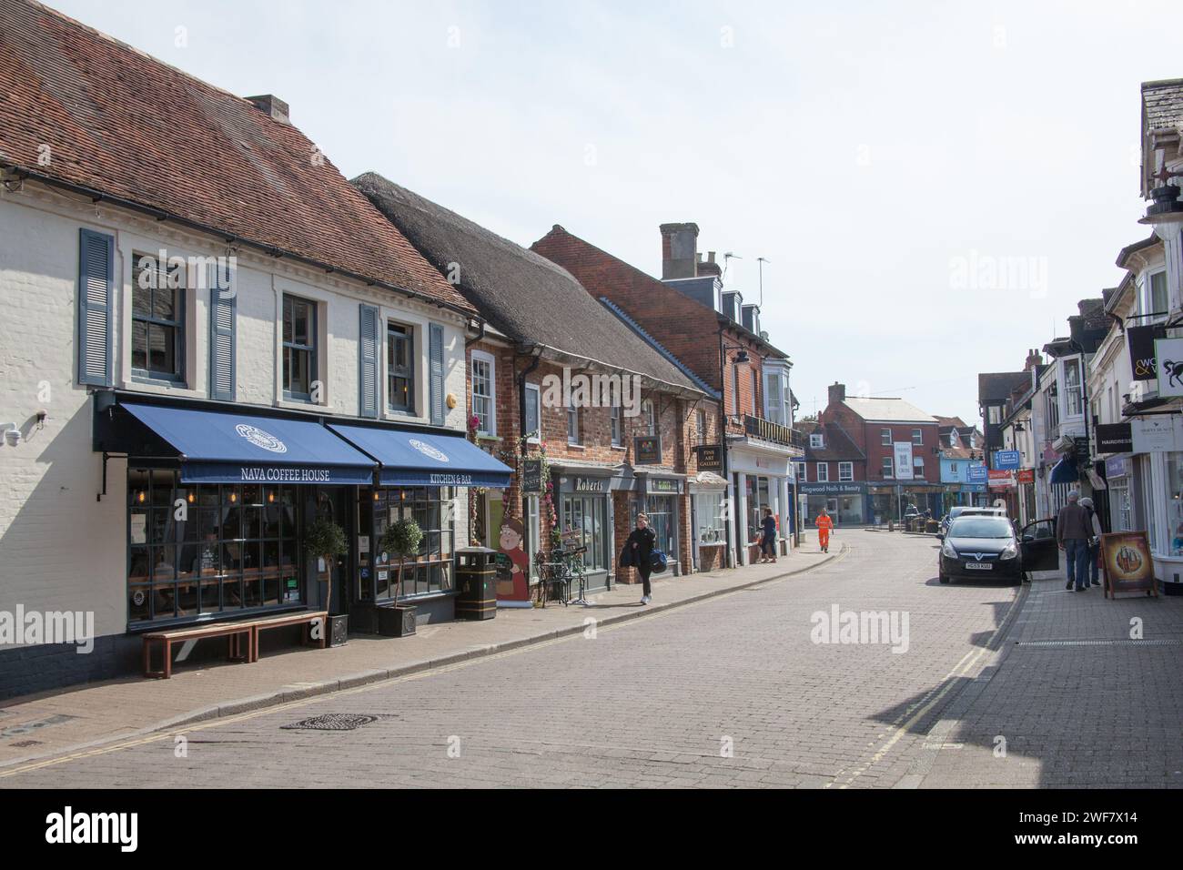 The town centre in Ringwood, Hampshire in the UK Stock Photo - Alamy
