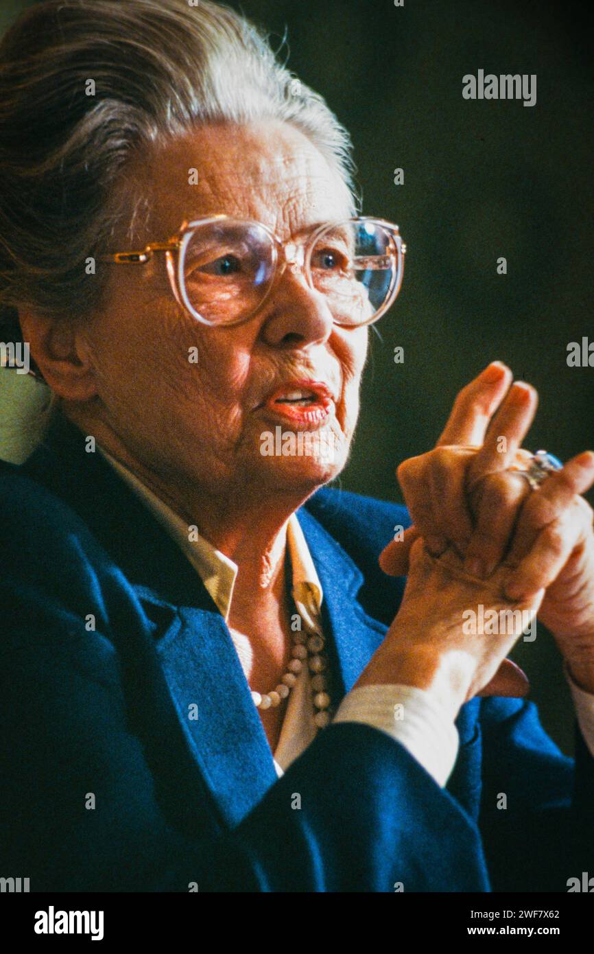 Alva Myrdal. Nobel Prize winner 1982 (The Nobel Peace Prize Stock Photo ...
