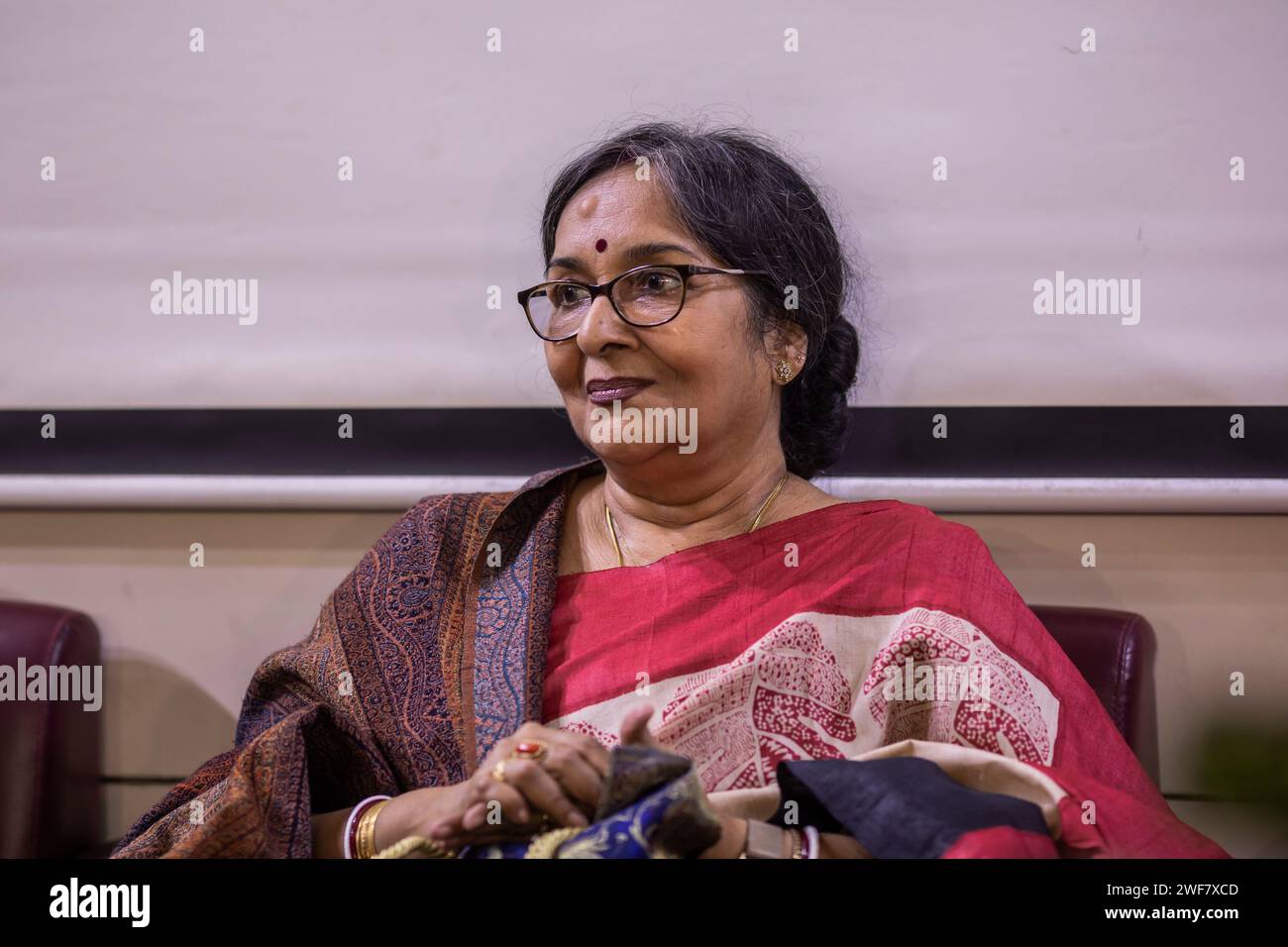 Dhaka, Bangladesh. 24th Jan, 2024. Indian actress and dancer Mamata Shankar, attends the ...