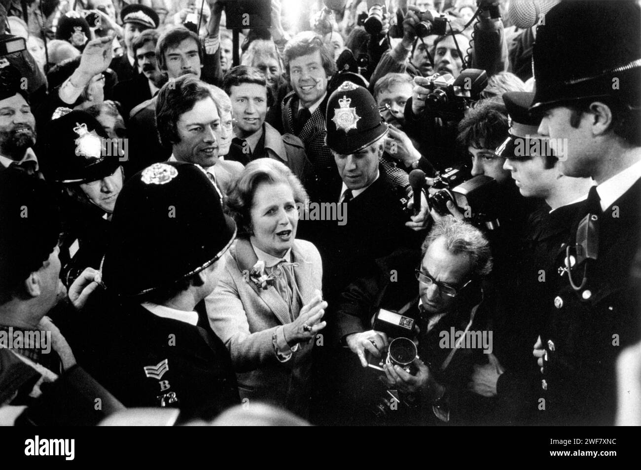 Mrs Margaret Thatcher 1970s 1979, followed by her son Mark Thatcher ...