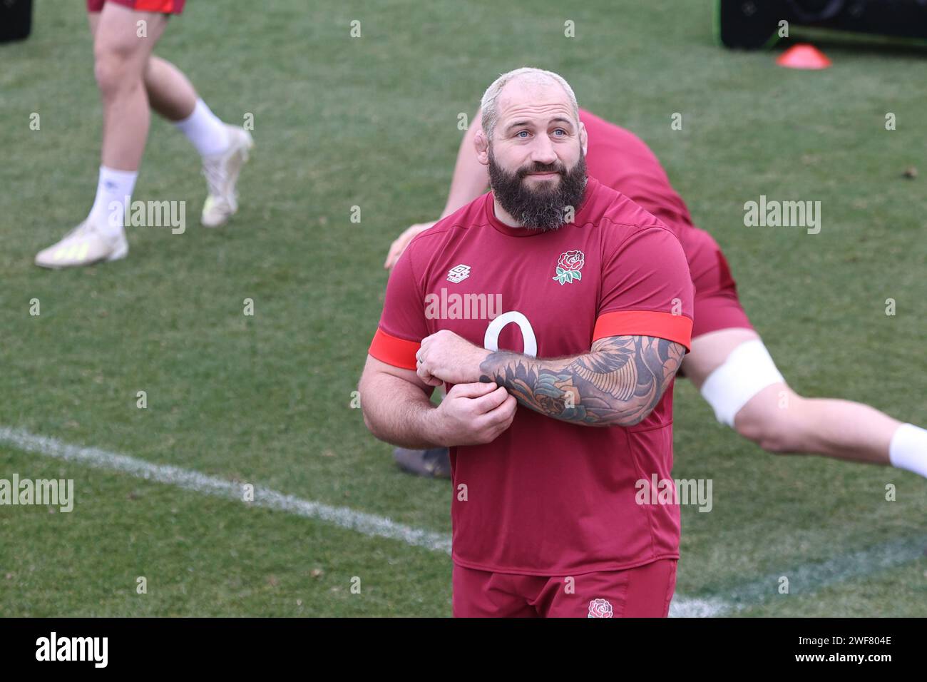 Girona, Spain, 29th January 2024, Joe Marler taking part in England men ...