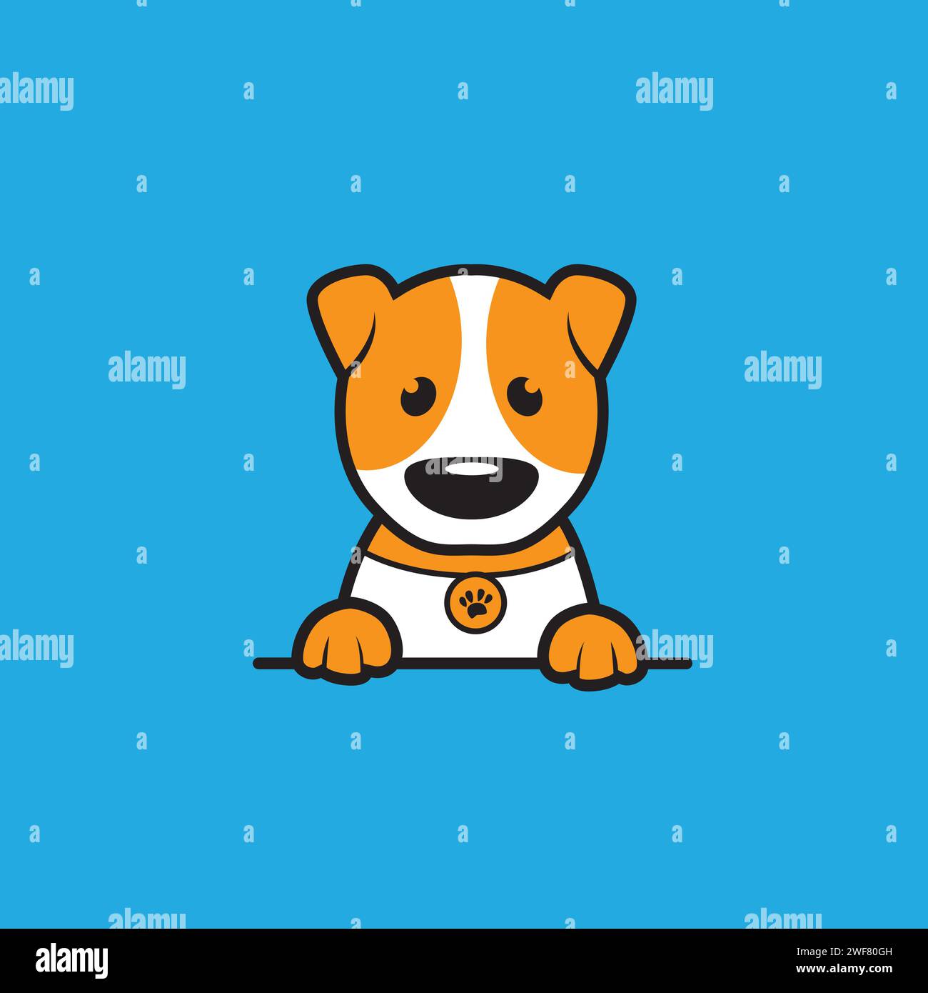 cute dog seamless design vector Stock Vector Image & Art - Alamy