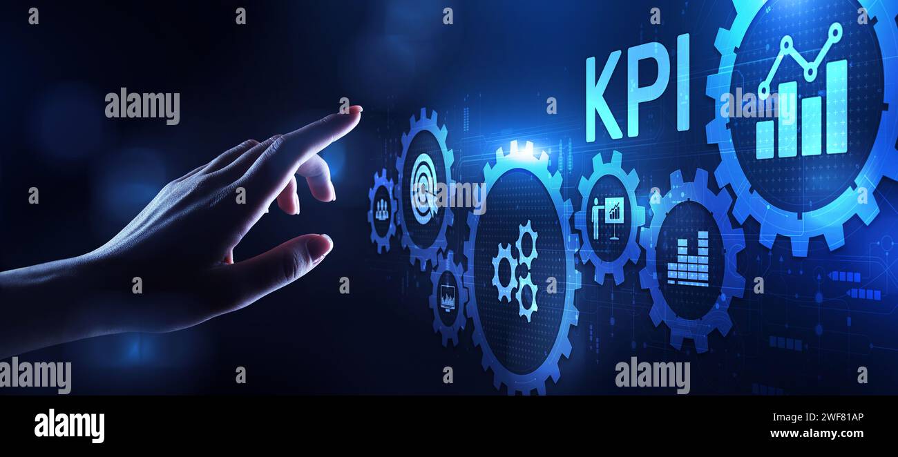 KPI Key performance indicator business finance concept on screen Stock ...