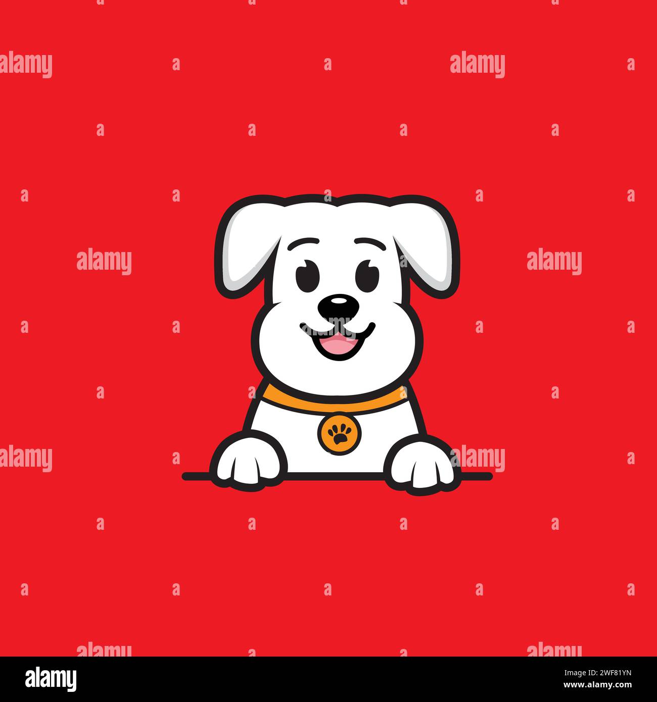 cute dog seamless design vector Stock Vector Image & Art - Alamy