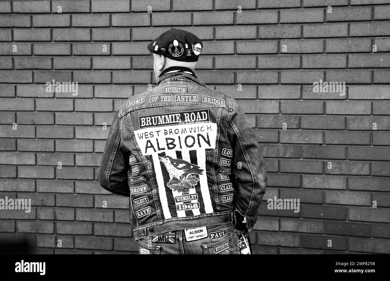 (pictured has been converted into black and white) A West Bromwich ...