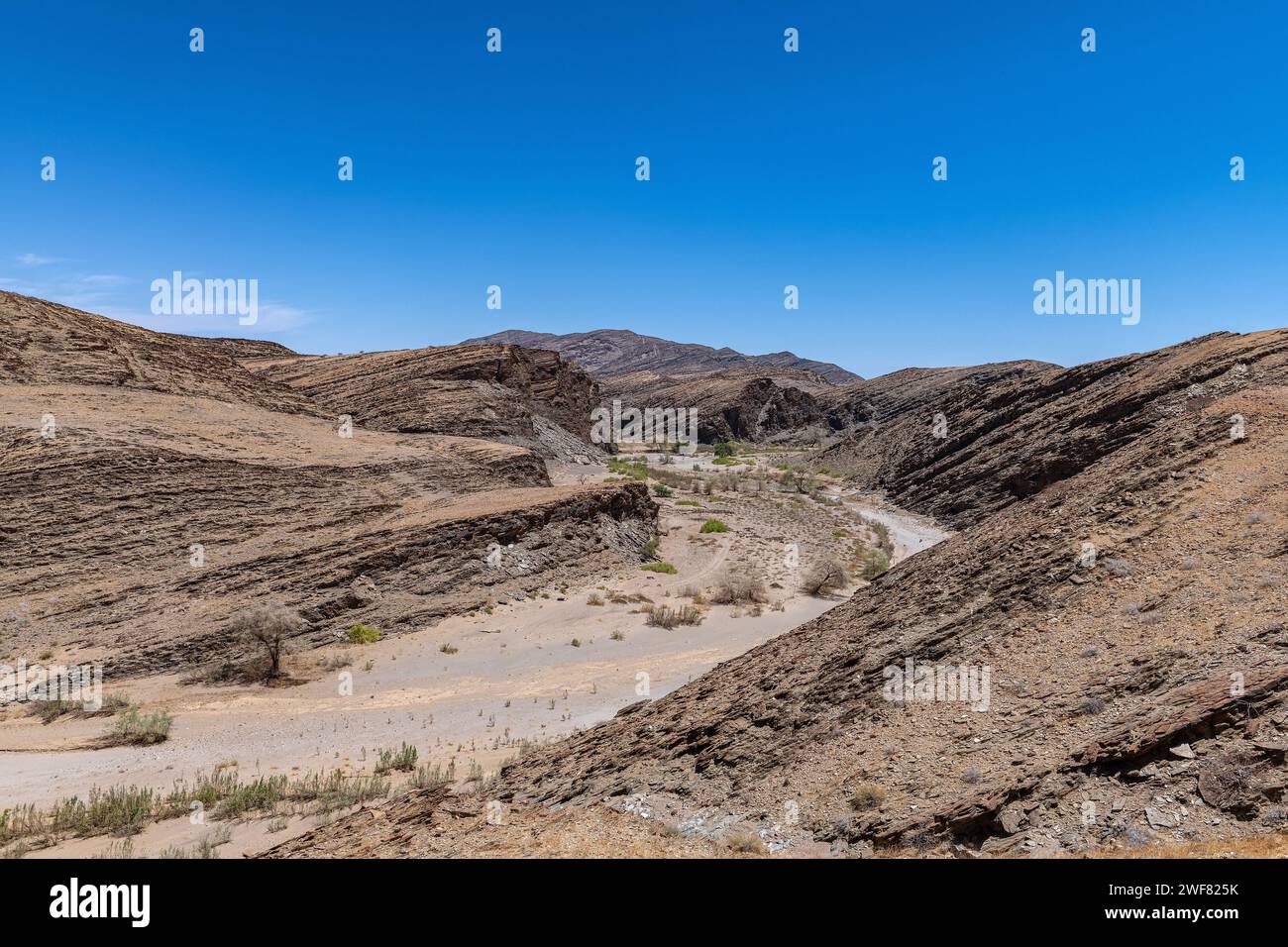 View From Kuiseb Pass Into The Kuiseb River Gorge, Namibia Stock Photo ...