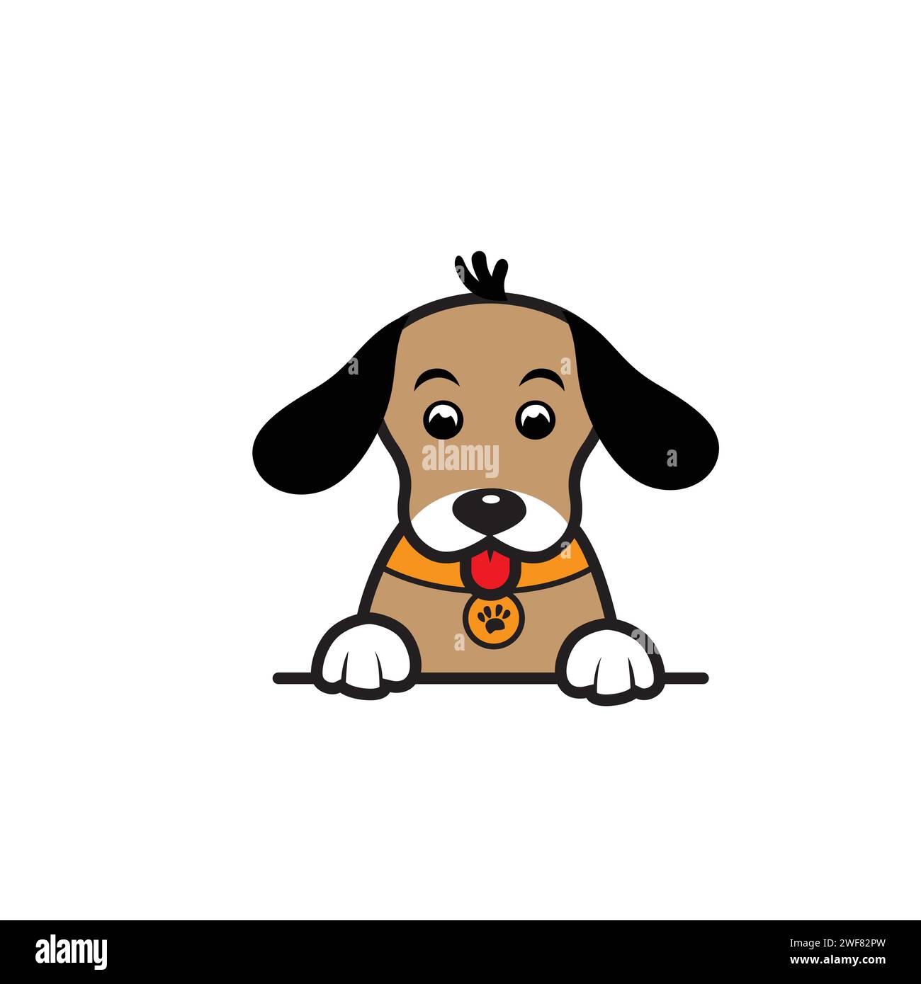 cute dog seamless design vector Stock Vector Image & Art - Alamy