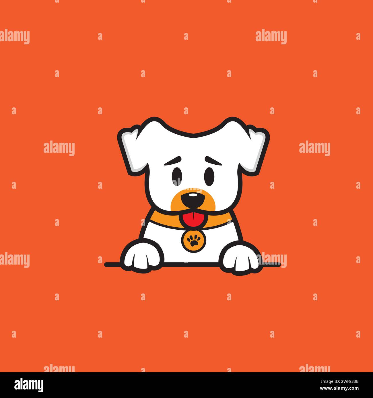 cute dog seamless design vector Stock Vector Image & Art - Alamy