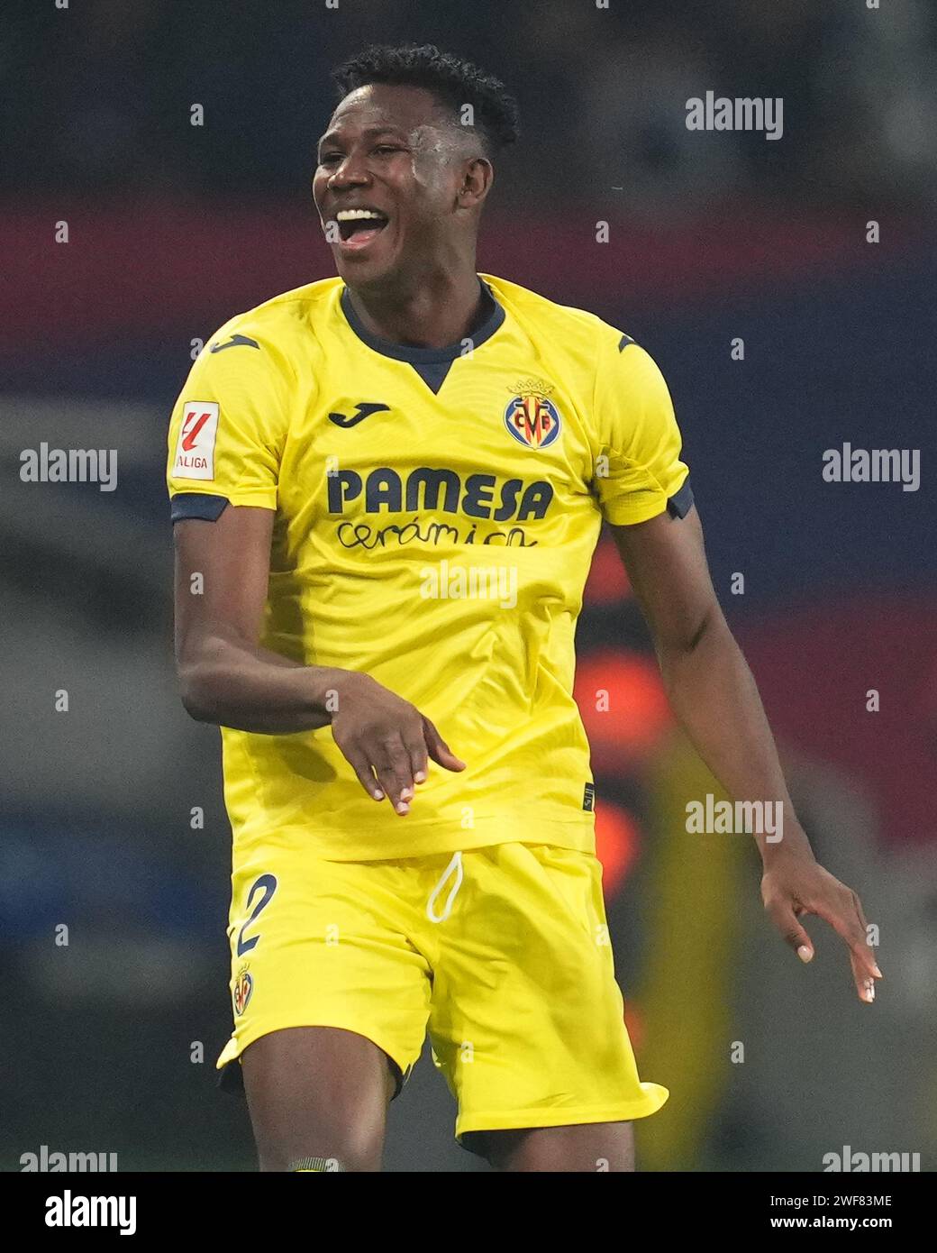 Yerson Mosquera of Villarreal CF during the La Liga EA Sports match ...