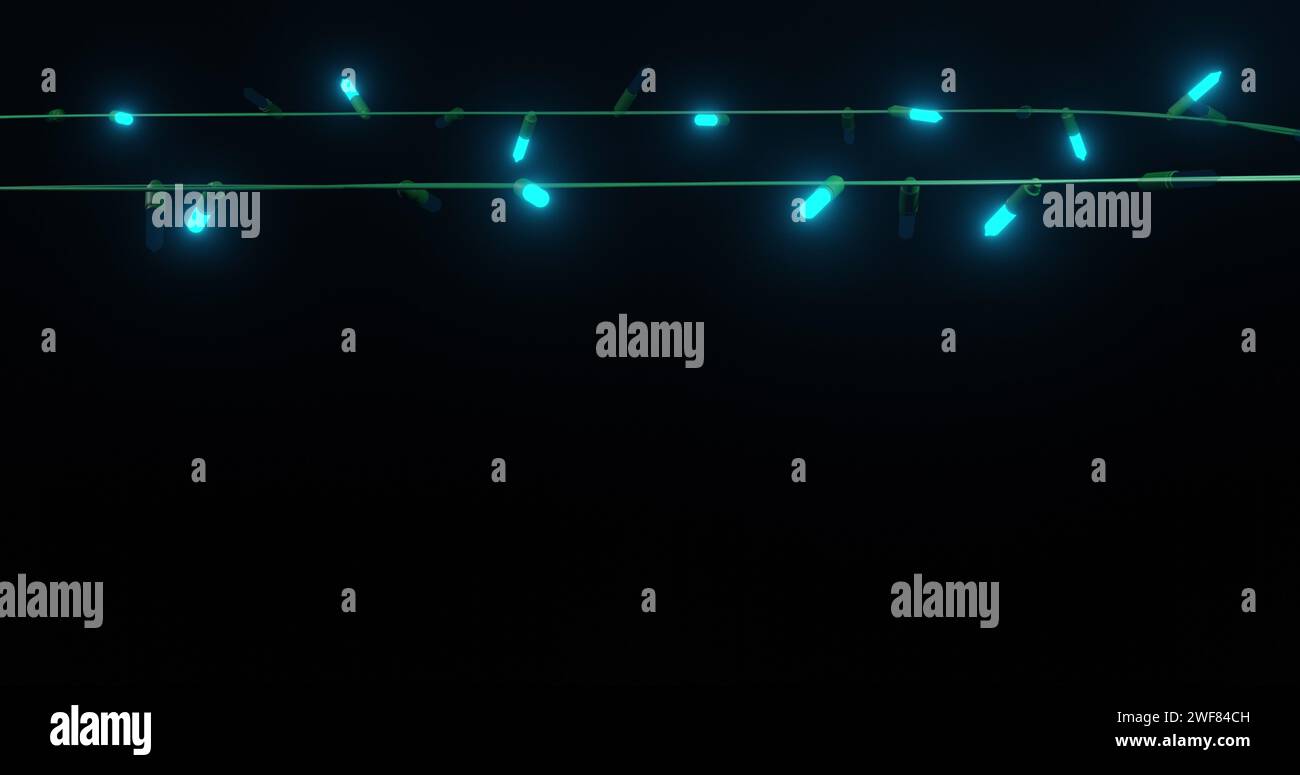 String of blue lights hi-res stock photography and images - Alamy
