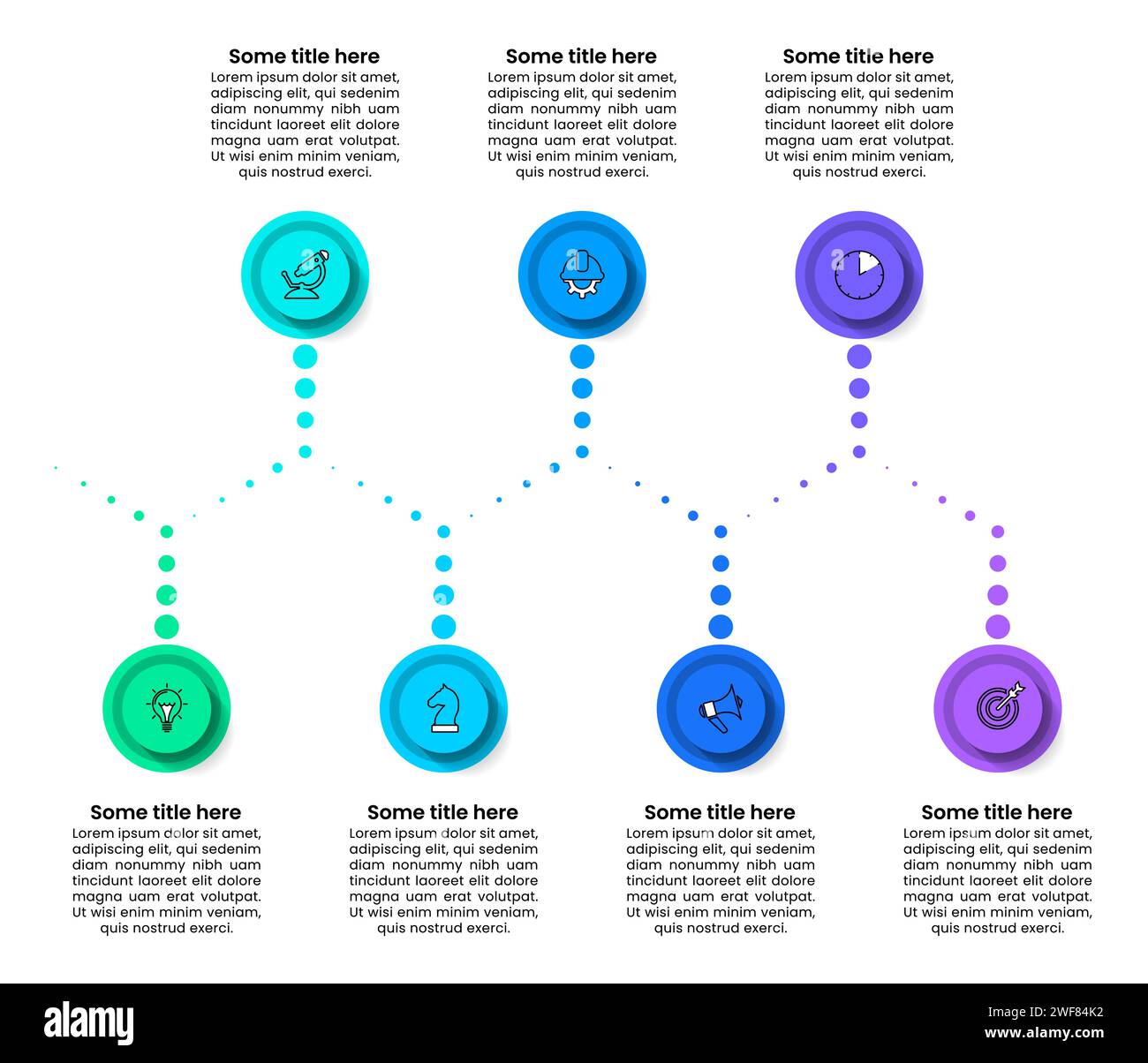 Infographic template with icons and 7 options or steps. Line. Can be ...