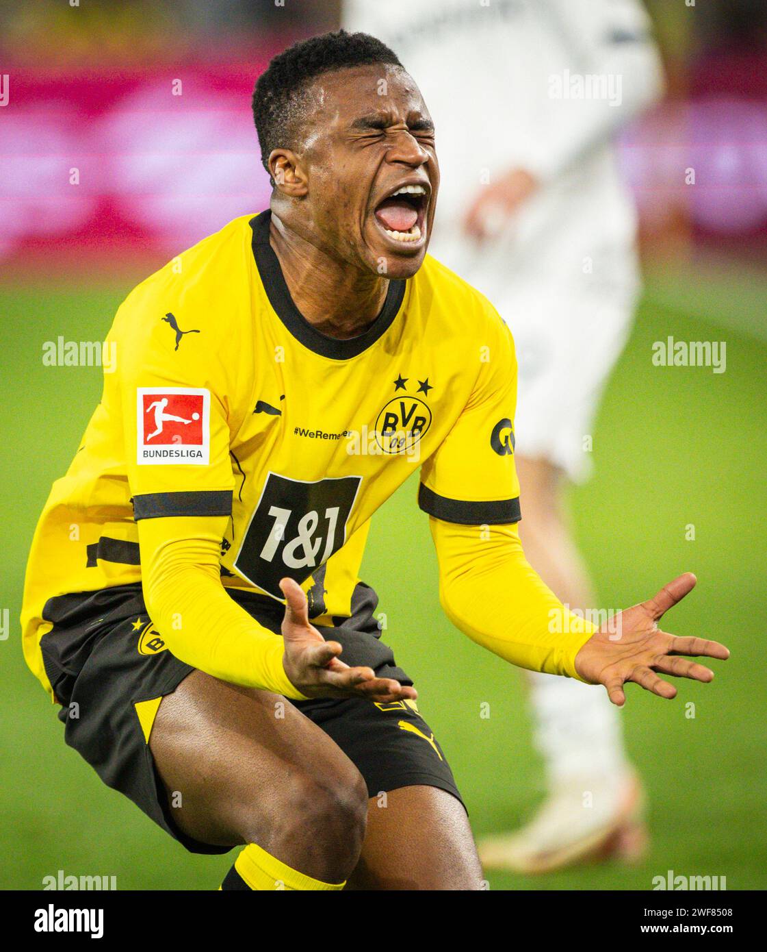 Dortmund, Germany. 28th Jan 2024. Youssoufa Moukoko (BVB) Borussia ...